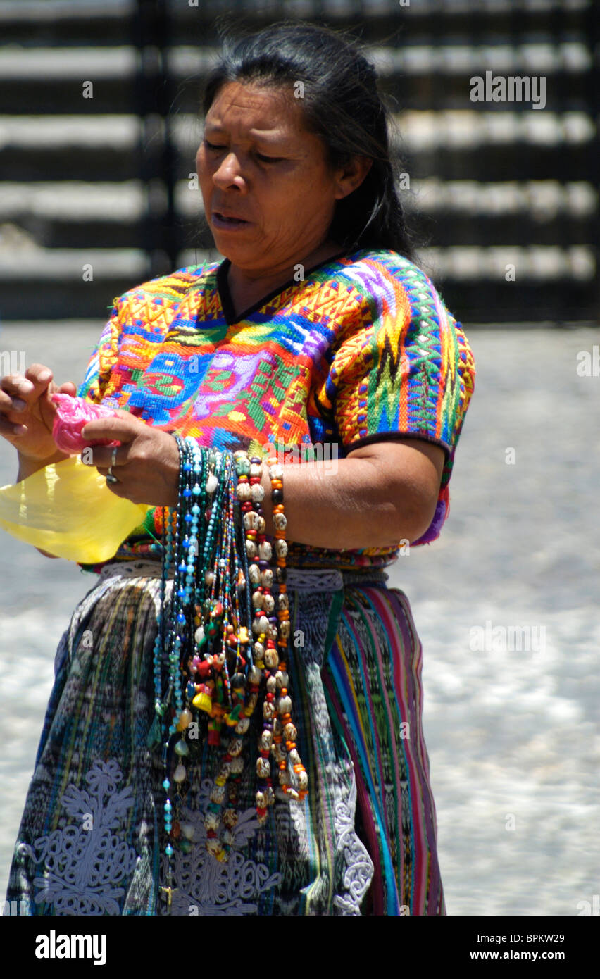 Mayan Lady, Guatemala Stock Photo - Alamy