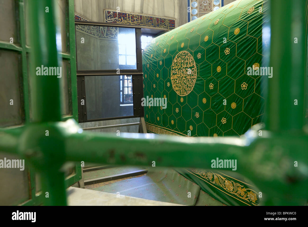 Abraham cenotaph at the Cave of Machpela in Hebron, Palestine Stock ...