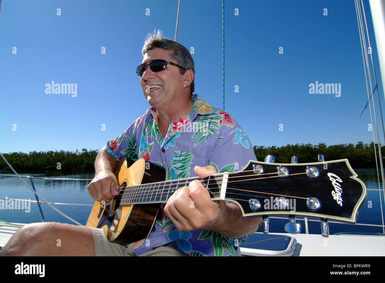 Musician, Charlotte Harbour, Florida, USA Stock Photo - Alamy