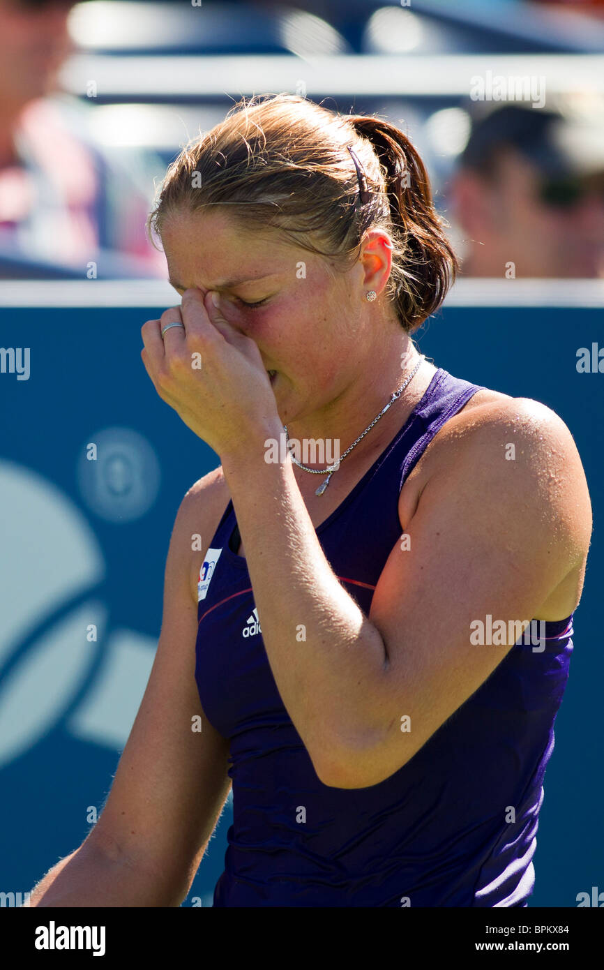 Dinara Safina (RUS) competing at the 2010 US Open Tennis Stock Photo - Alamy