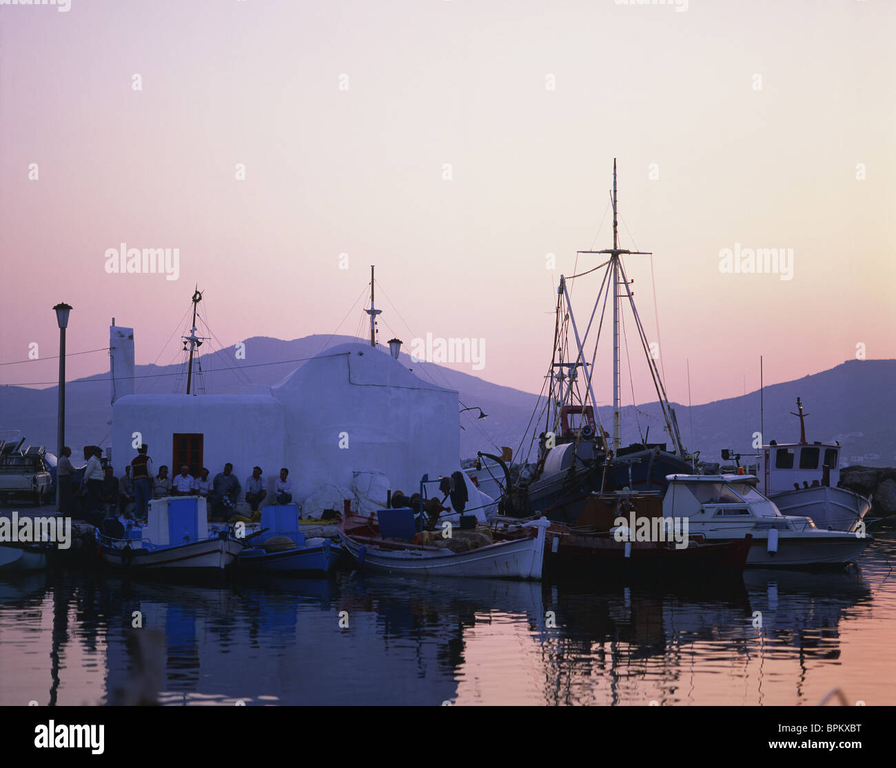 Naoussa, Paros, Greek Islands Stock Photo - Alamy