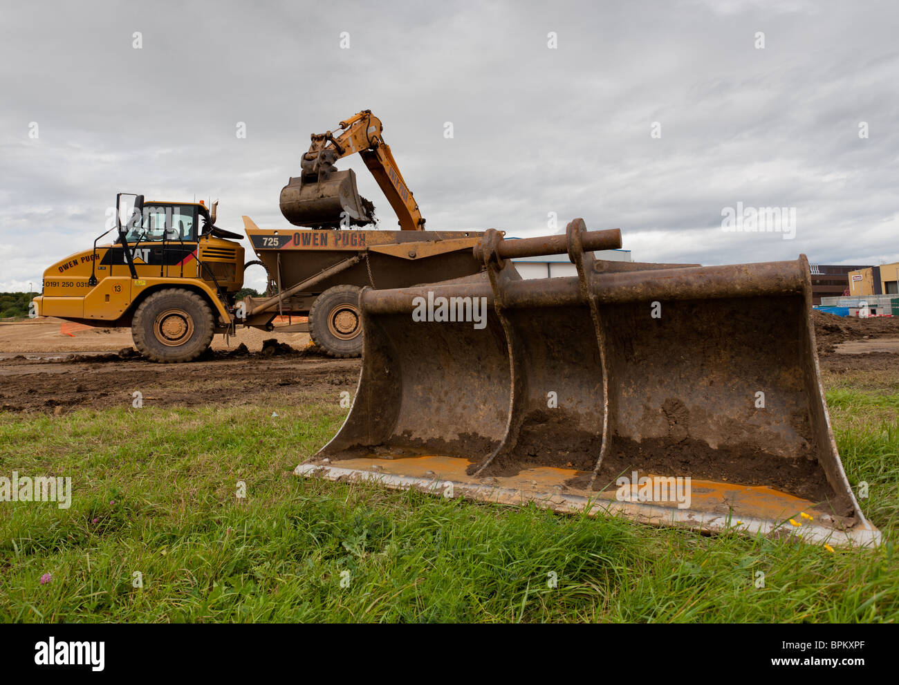 Heavy plant working Stock Photo - Alamy