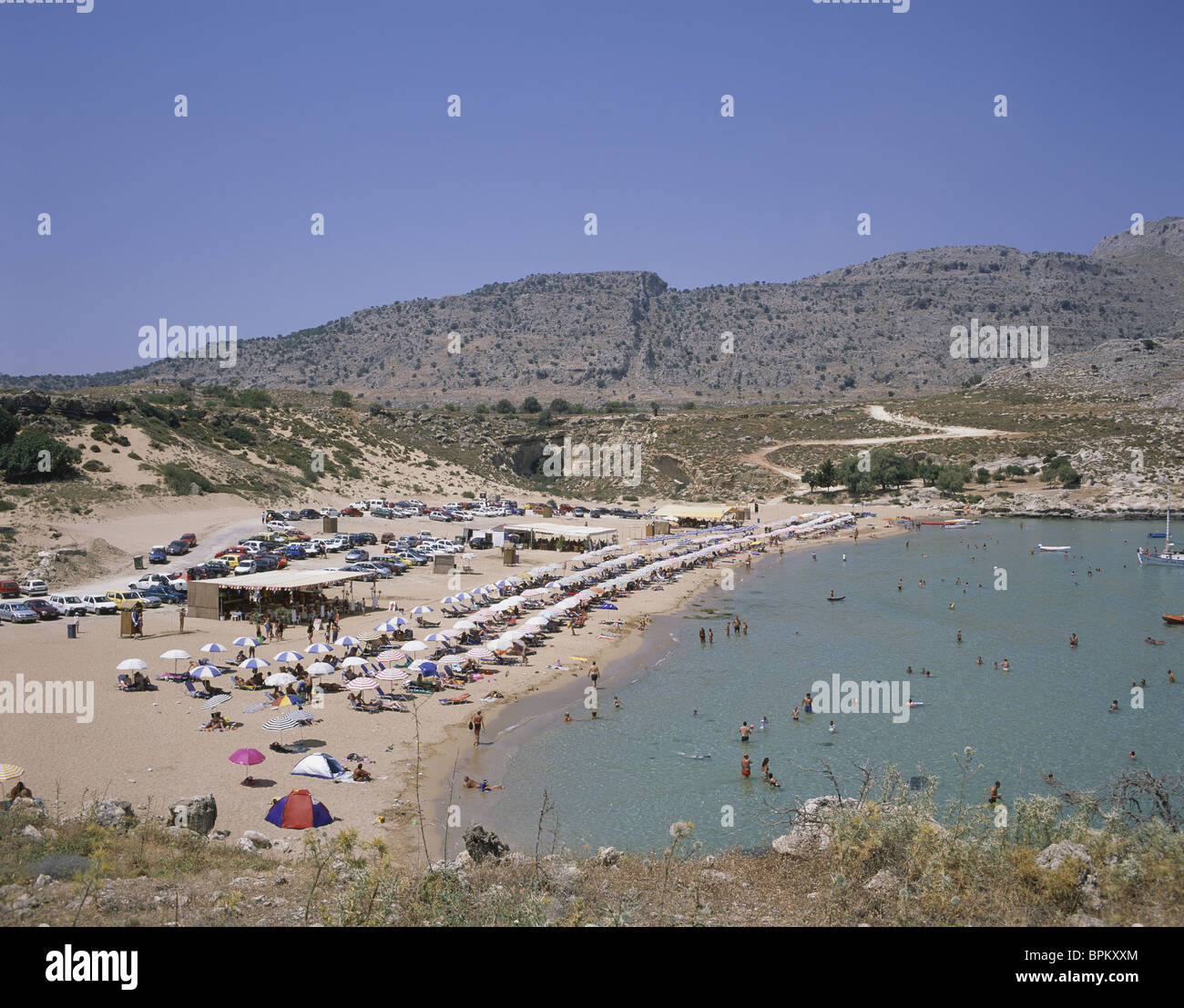 Agathi Beach, Rhodes, Greek Islands Stock Photo - Alamy
