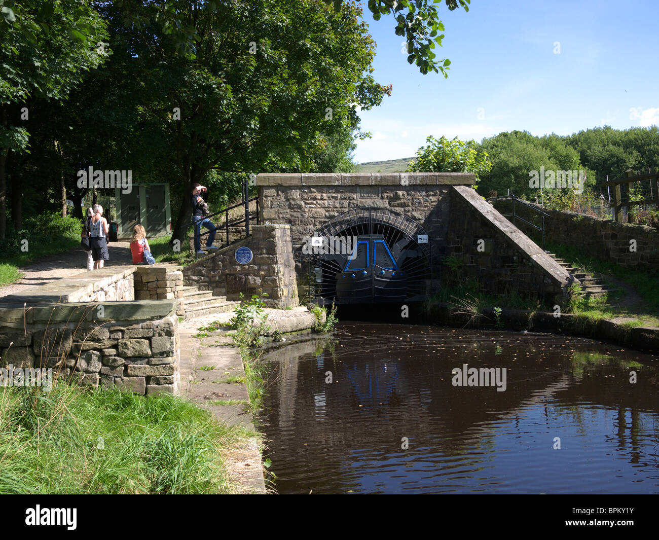 Standedge Tunnel Entrance and Huddersfield canal at Diggle, Saddleworth ...