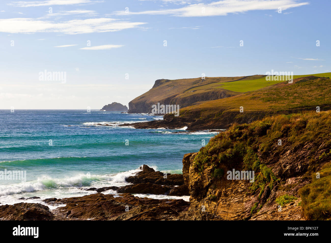 Cornish beach scene Stock Photo - Alamy