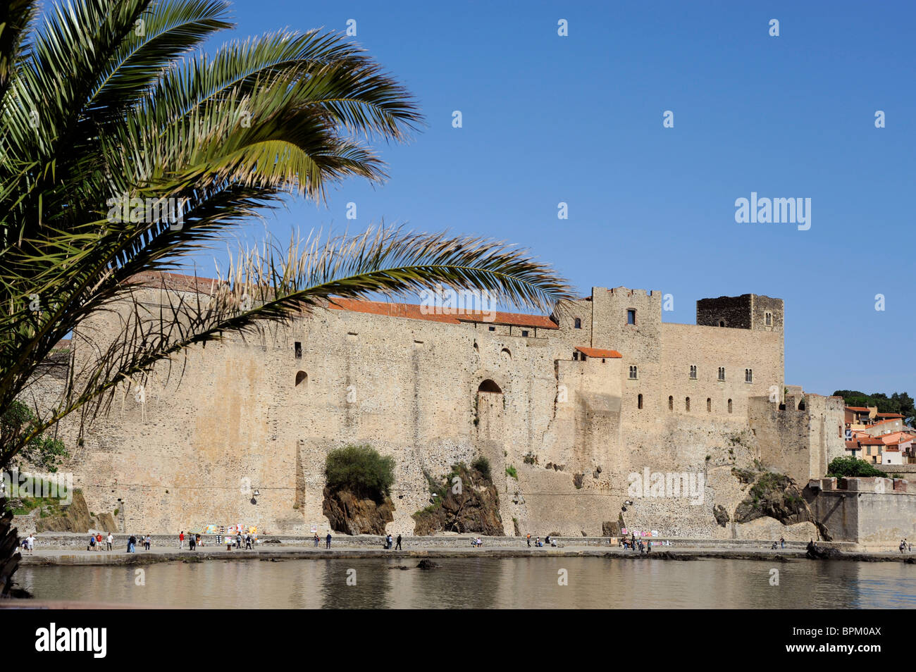 Collioure castle near Perpignan,Pyrenees-Oriental,France Stock Photo ...