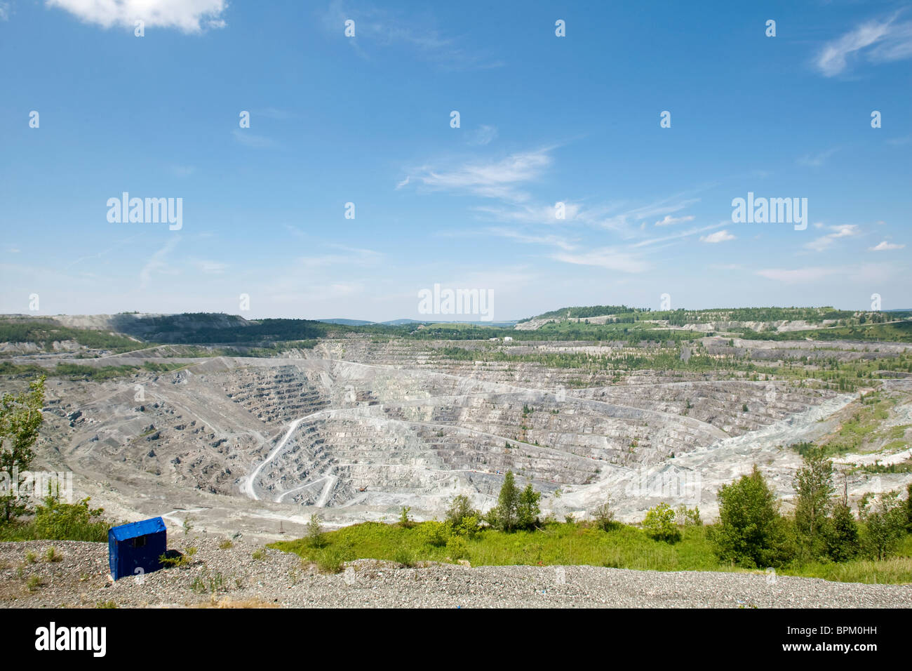 Jeffrey Asbestos Mine open pit is pictured in the town of Asbestos ...