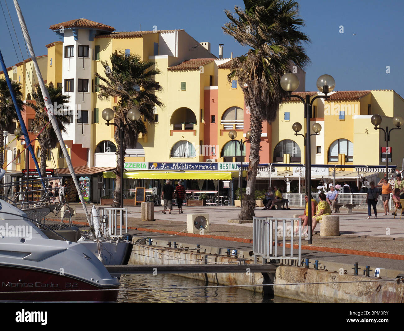 Port-Leucate harbour, Aude, Languedoc-Roussillon, France Stock Photo ...