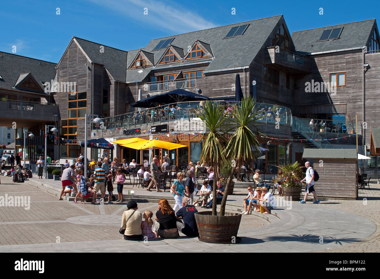 events square in falmouth, cornwall, uk Stock Photo - Alamy