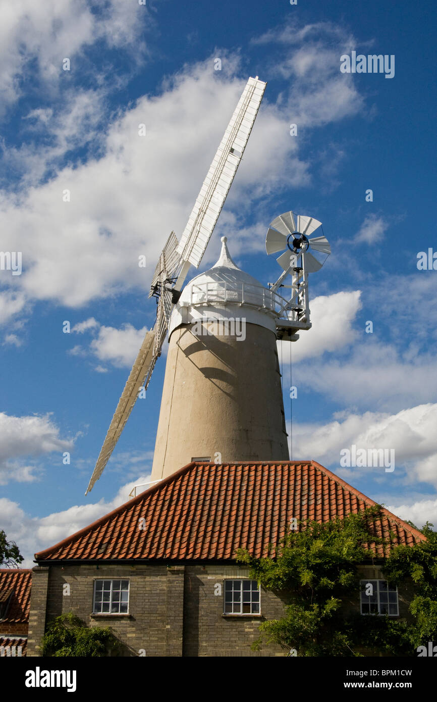 Denver Windmill Norfolk 2 Stock Photo - Alamy