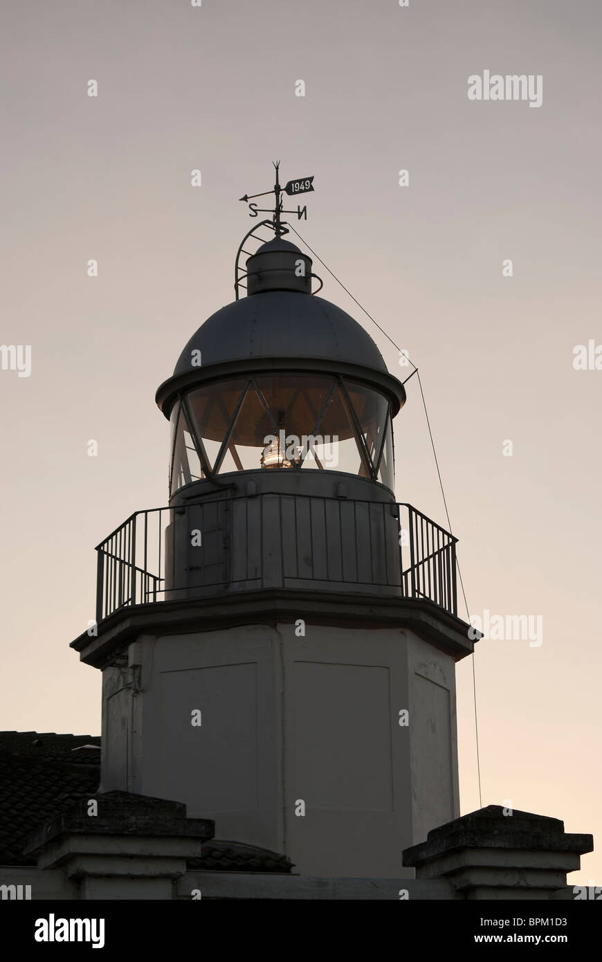 lighthouse in llanes asturias Stock Photo - Alamy