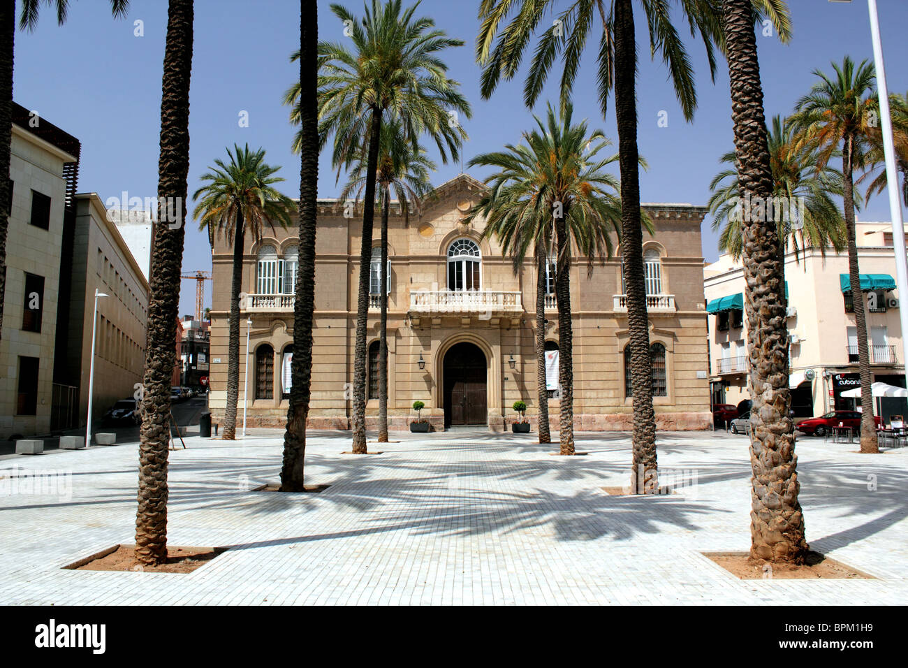 View across the Plaza de la Cathedral towards a Government building ...