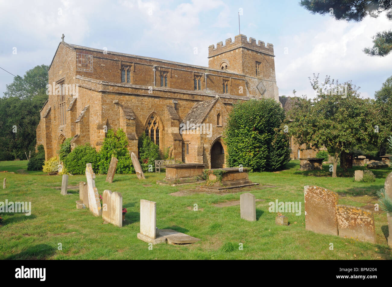 The Church of St. Etheldreda, in Horley, Oxfordshire, England Stock ...