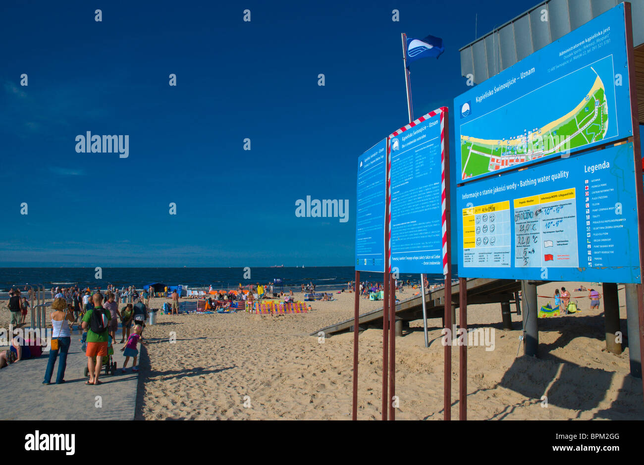 Sandy beach at Swinoujscie Pomerania Poland Europe Stock Photo - Alamy