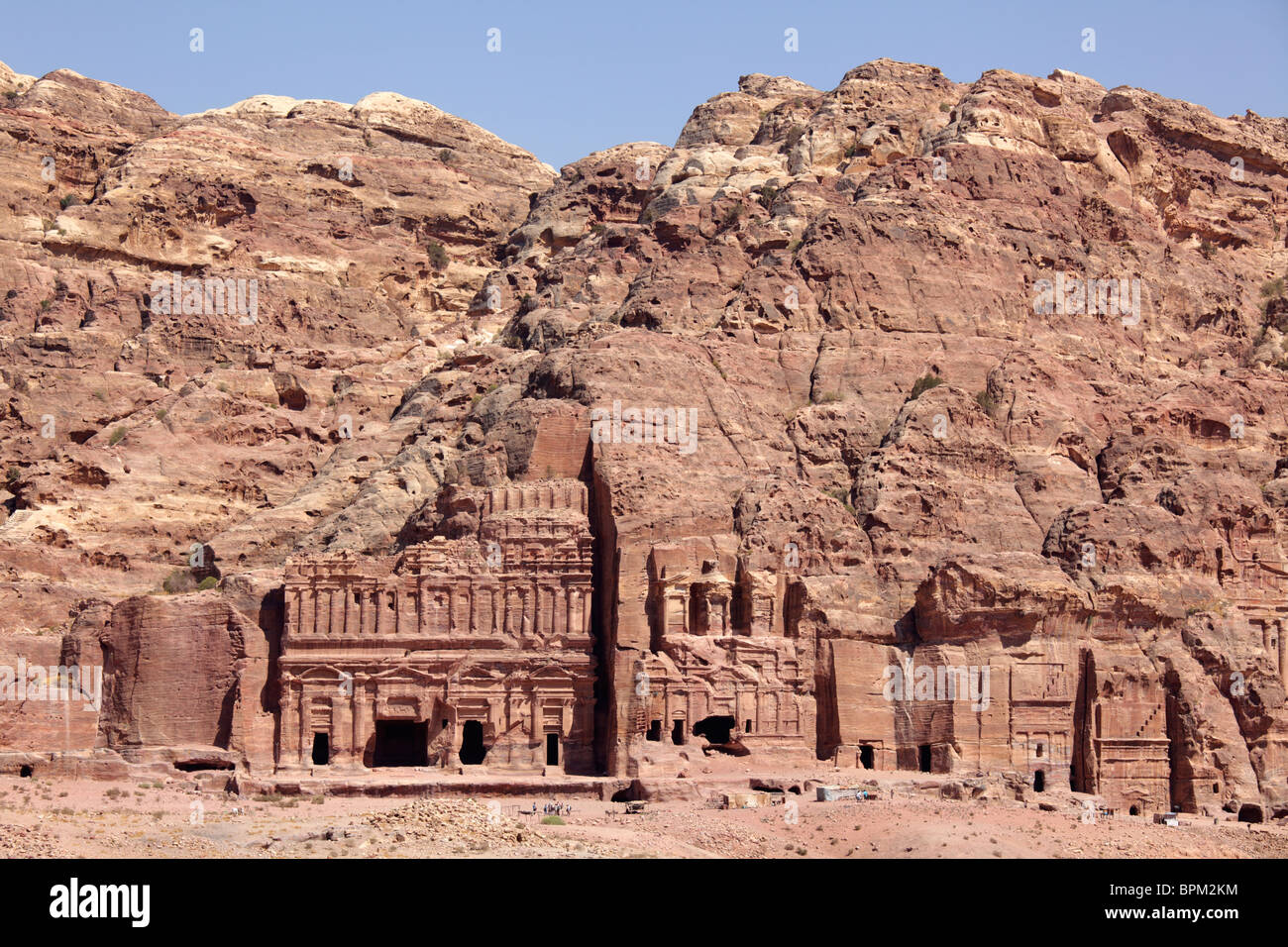 Royal tombs standing beside each other, Petra, Jordan Stock Photo - Alamy