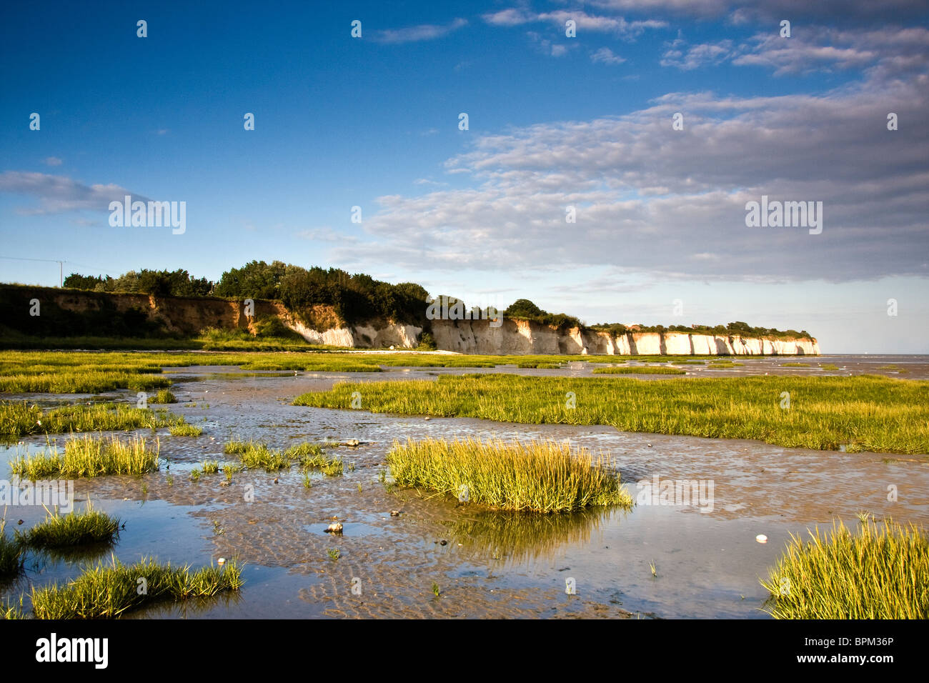 A view of the cliffs and bay at Pegwell Bay, Ramsgate Stock Photo - Alamy