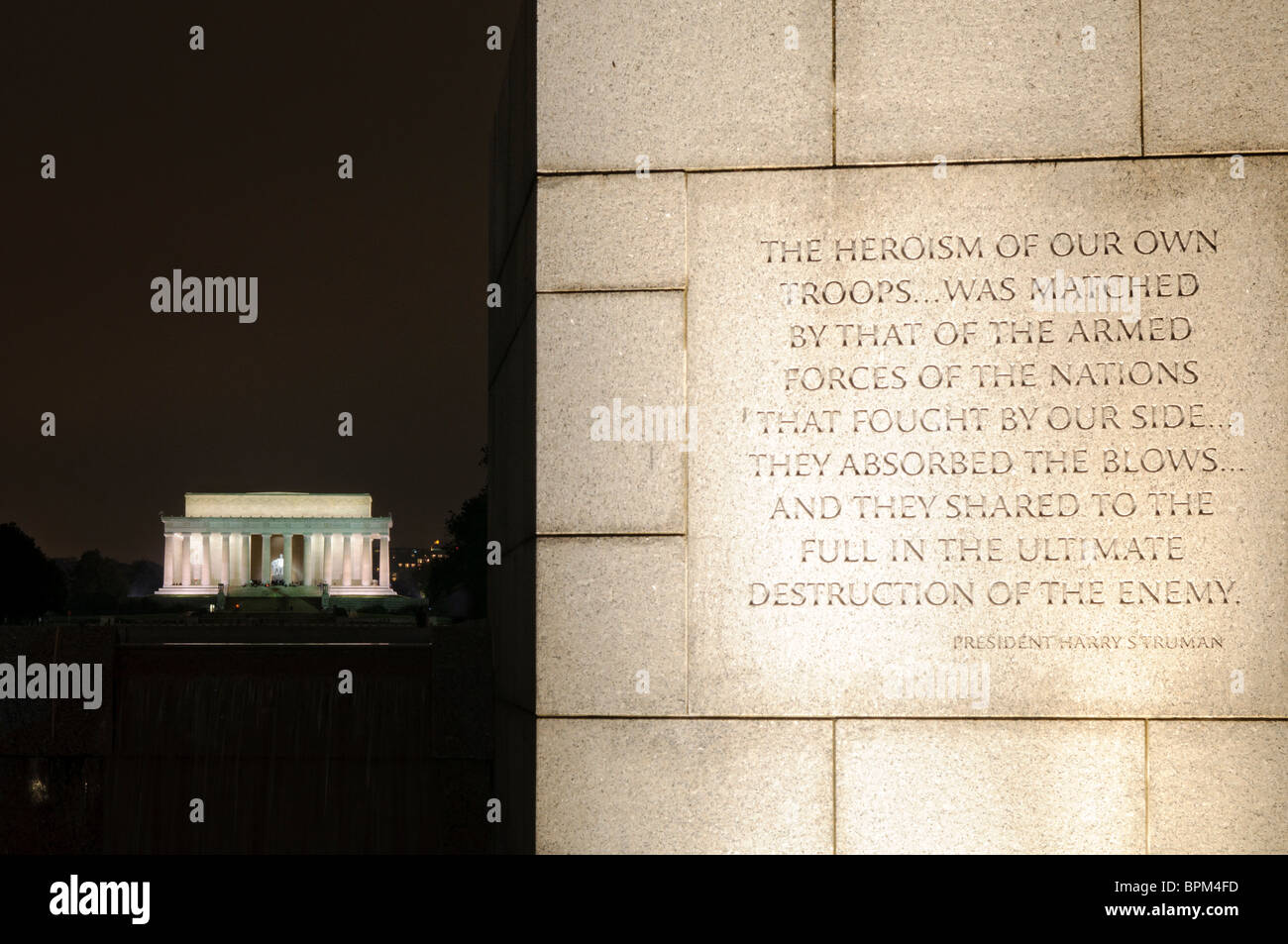 World war ii memorial quotes hi-res stock photography and images - Alamy