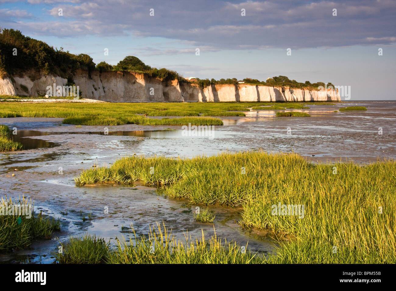 A view of the cliffs and bay at Pegwell Bay, Ramsgate Stock Photo - Alamy