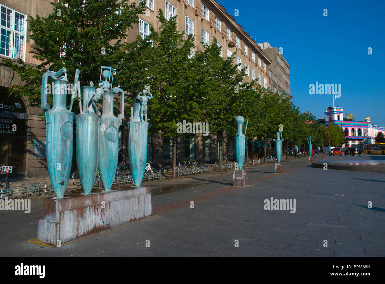 Axeltorv along Vesterbrogade street central Copenhagen Denmark Europe ...