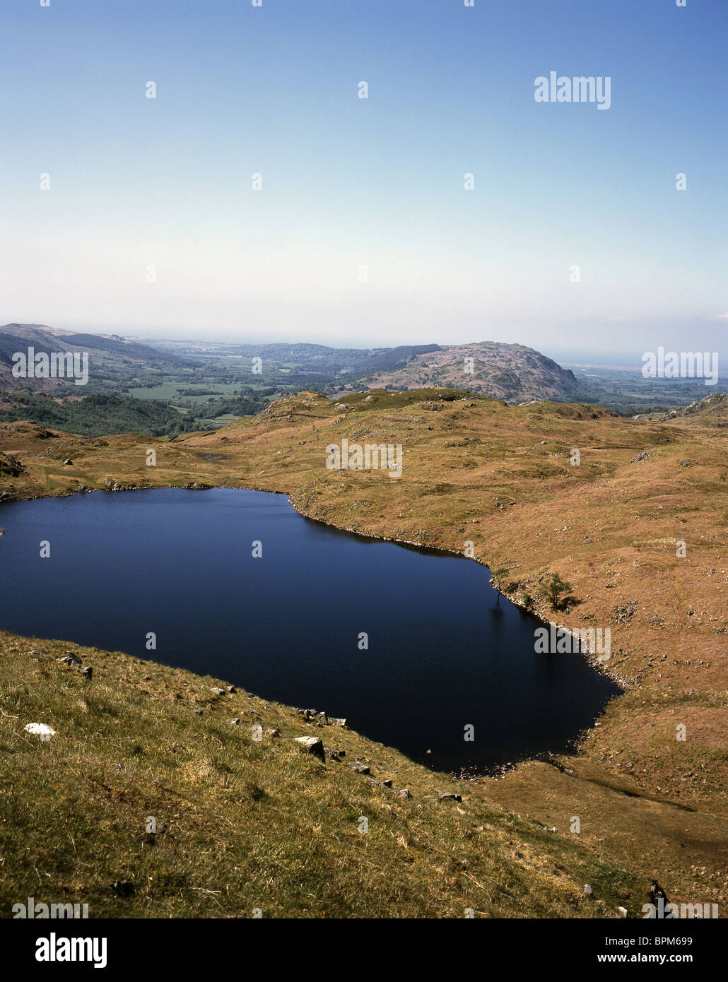 Blea Tarn looking toward the sea from Blea Tarn Hill Eskdale Lake ...