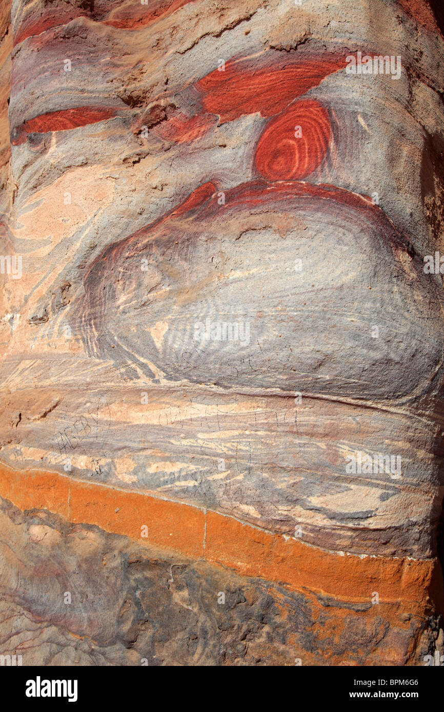 The colorful conformation of rocks in Petra, Jordan Stock Photo - Alamy