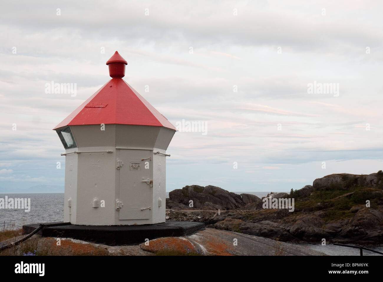 Norwegian lighthouse in Lofoten Islands, Norway Stock Photo - Alamy