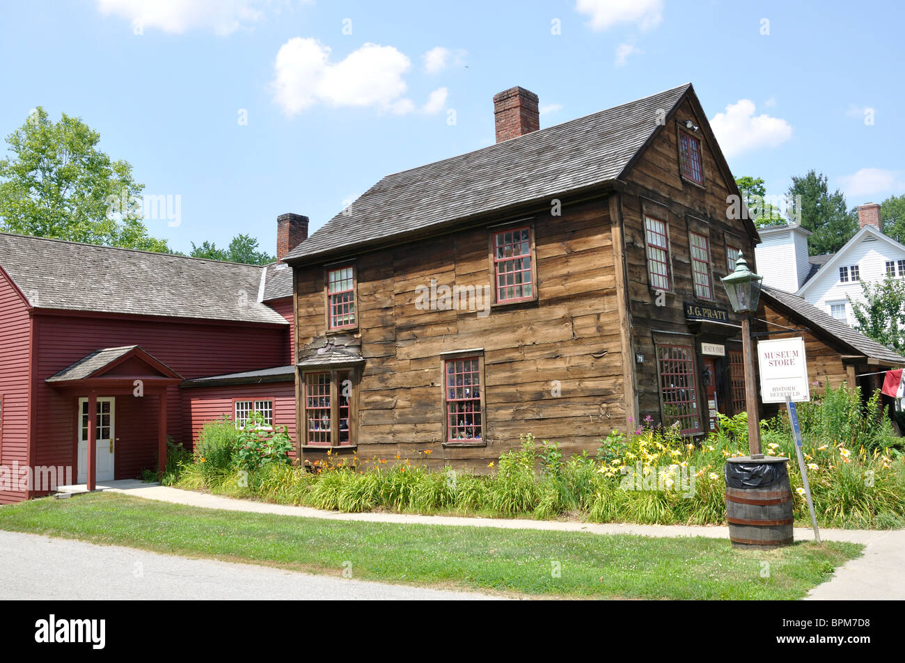 Museum and store, Historic Deerfield, Massachusetts, USA Stock Photo ...