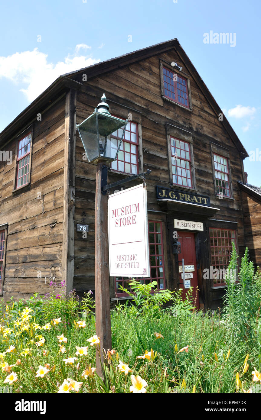 Museum and store, Historic Deerfield, Massachusetts, USA Stock Photo ...