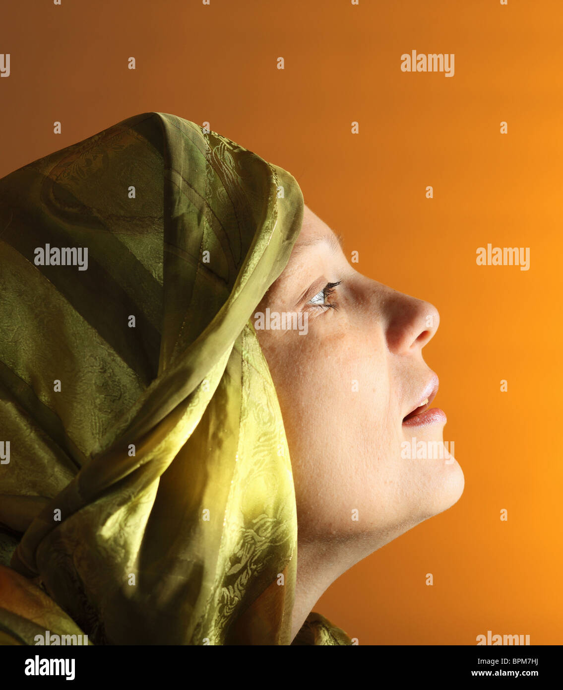 woman in yellow Stock Photo - Alamy