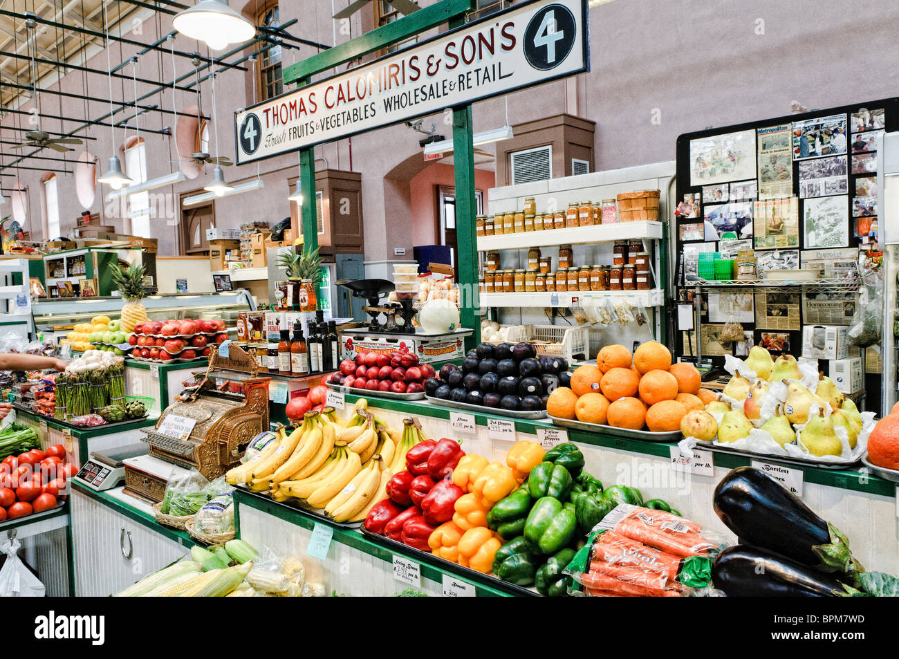 WASHINGTON, DC — Fresh fruits and vegetables are displayed for sale at ...