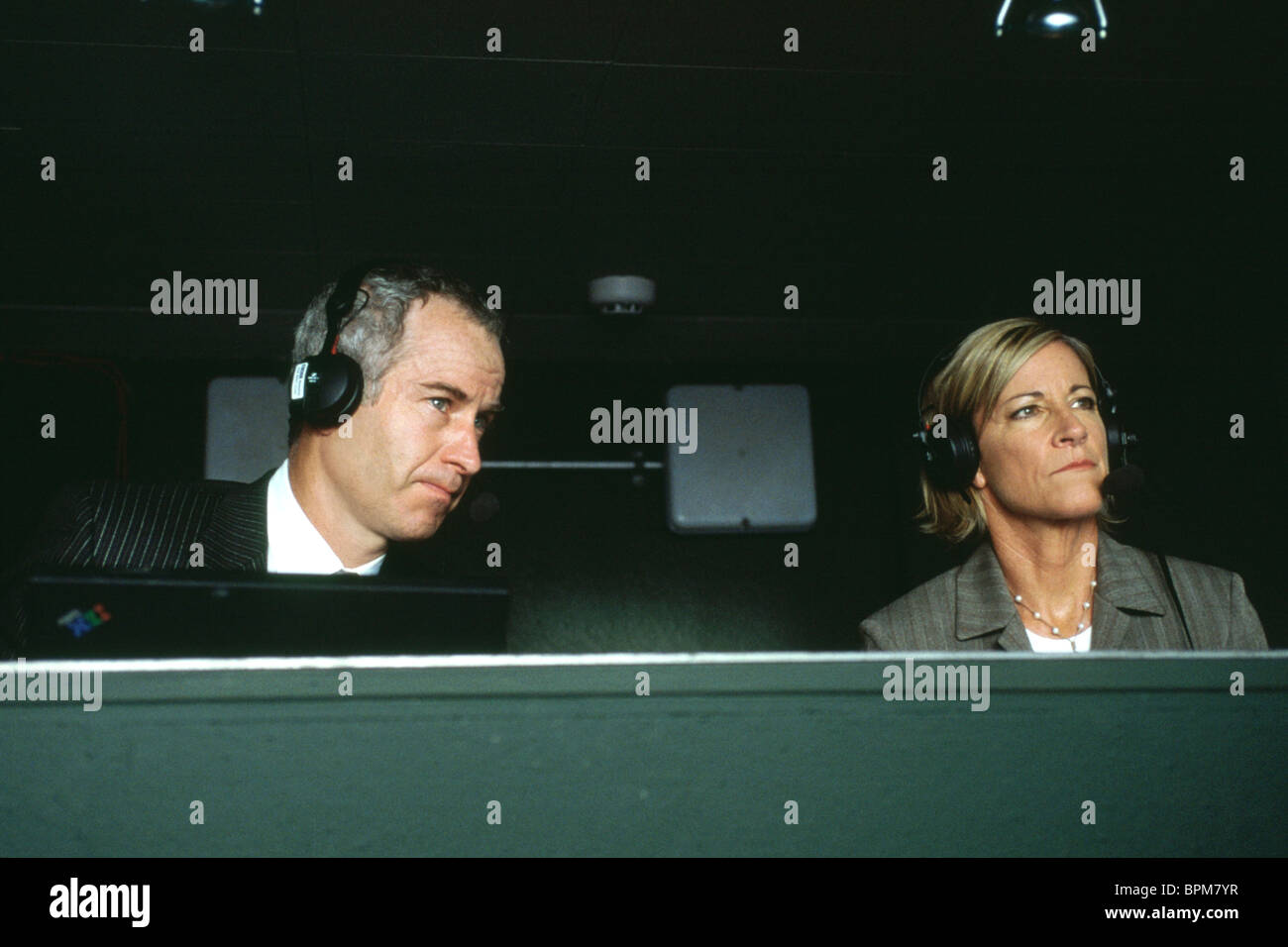 John Mcenroe Chris Evert Wimbledon High Resolution Stock Photography ...