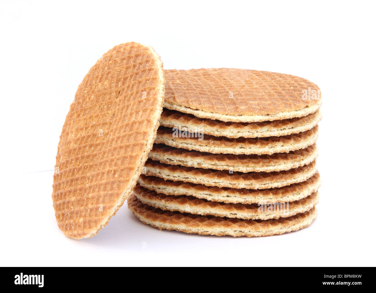 Stack of crunchy filled wafers Stock Photo - Alamy