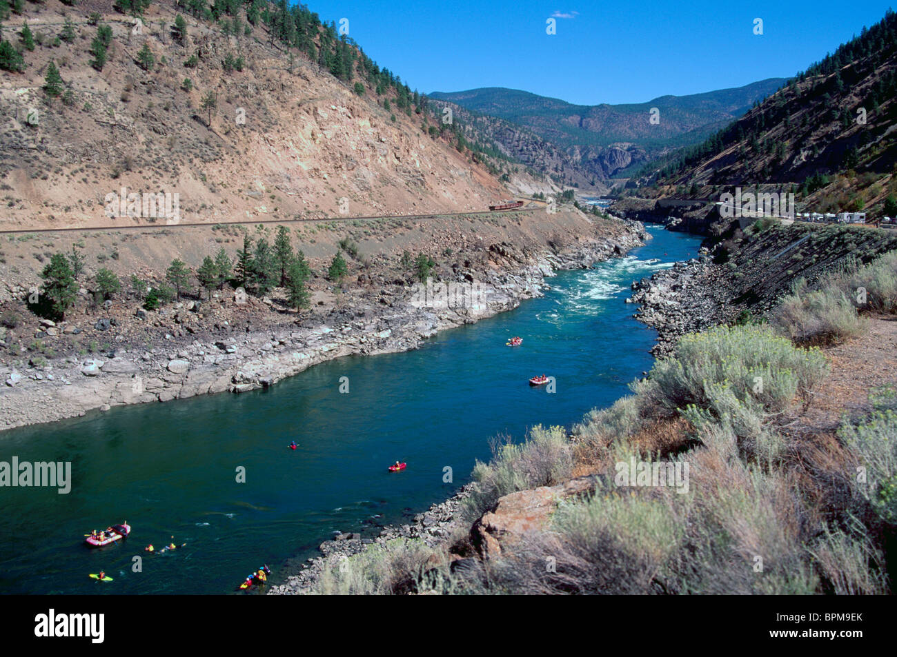 Thompson River near Spences Bridge, BC, British Columbia, Canada ...
