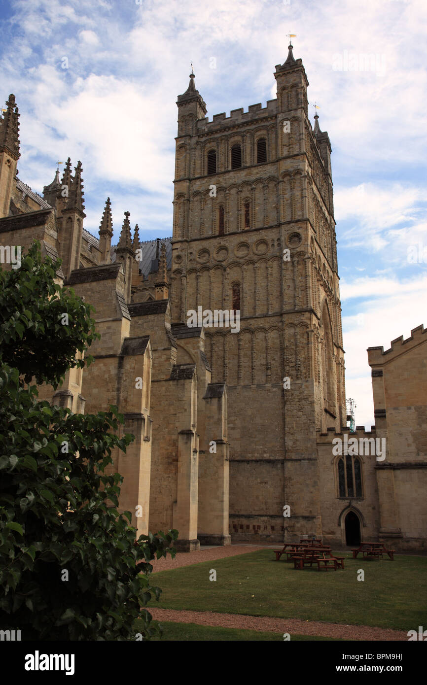 Exeter cathedral tower hi-res stock photography and images - Alamy