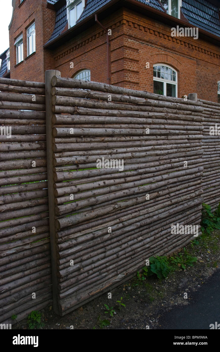 Wooden fence Roskilde Denmark Europe Stock Photo - Alamy