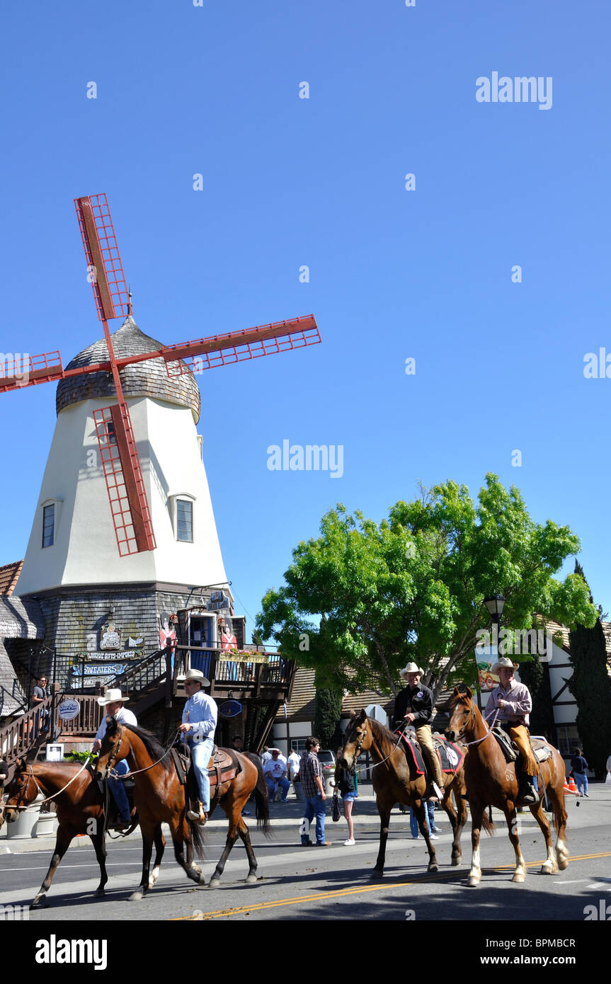 Cowboy parade, Solvang, California, USA Stock Photo - Alamy