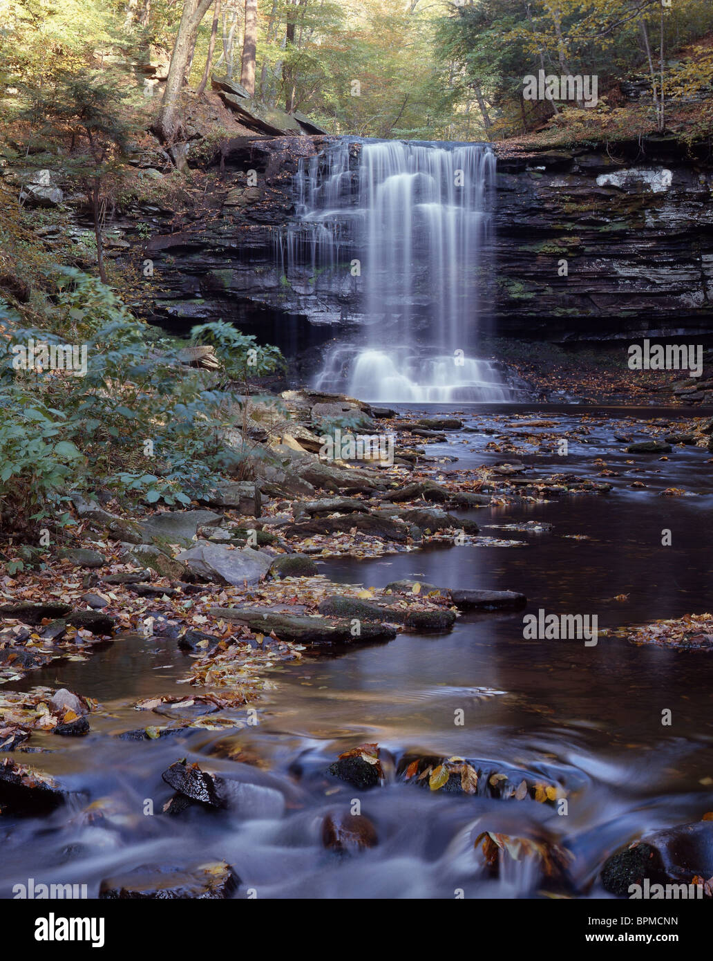 Scenic Waterfall, PA Stock Photo - Alamy
