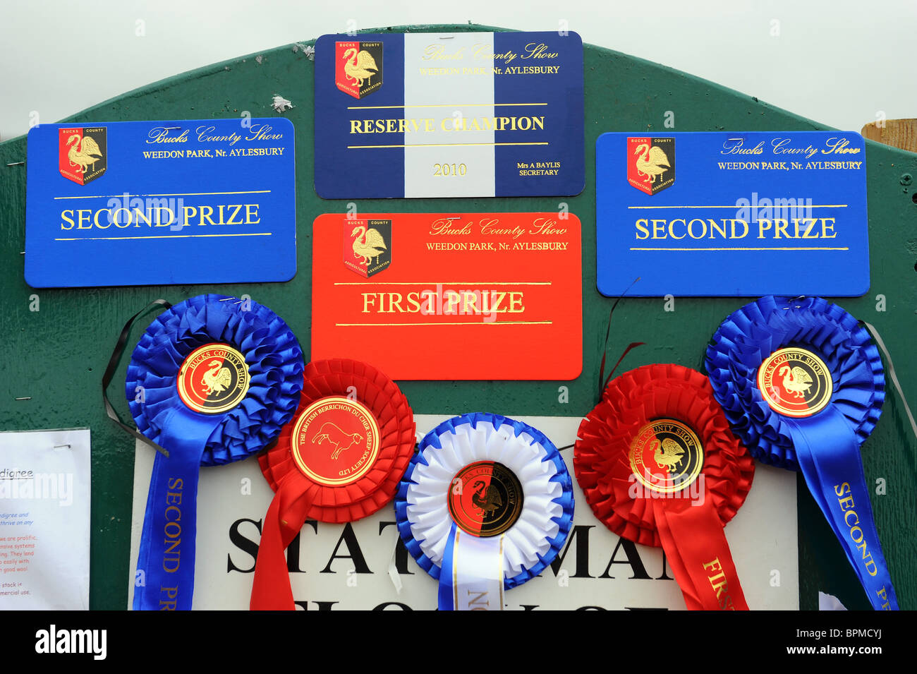 Prize rosettes at the Bucks County Show Stock Photo - Alamy