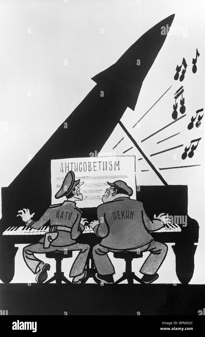 Soviet Propaganda Posters Black and White Stock Photos & Images - Alamy