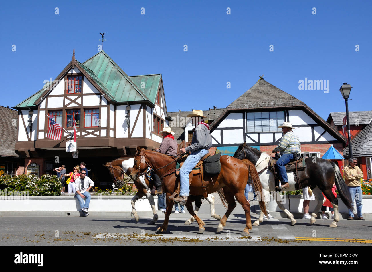 Cowboy parade, Solvang, California, USA Stock Photo - Alamy
