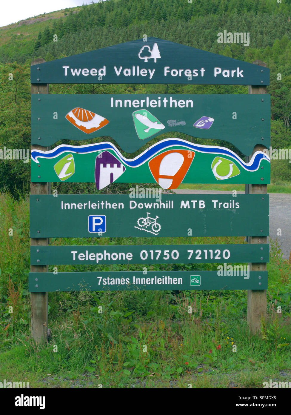 Forestry Commission Innerleithen Mountain Bike Course Woodland, Borders ...