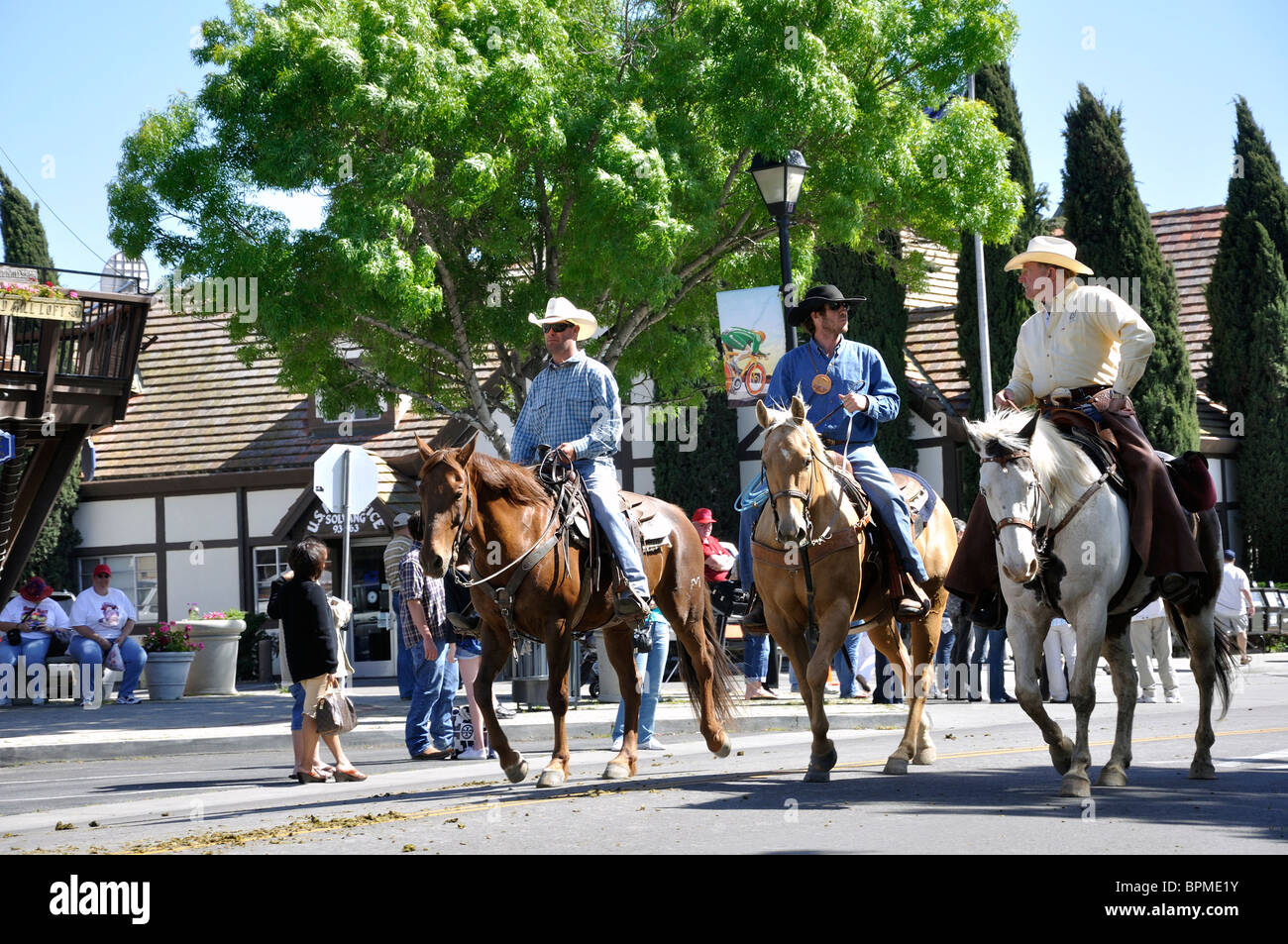 Cowboy parade, Solvang, California, USA Stock Photo - Alamy