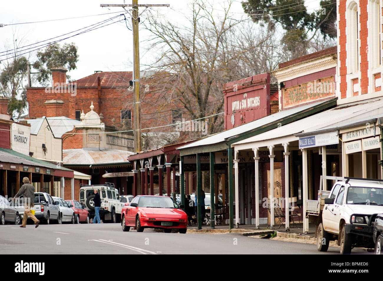 Maldon street scene, Victoria, Australia Stock Photo - Alamy