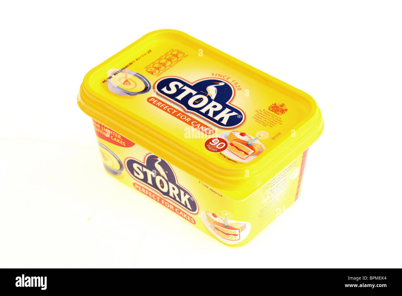 Tub Or Container Of Stork Easy Spread Baking Margarine Isolated Against ...