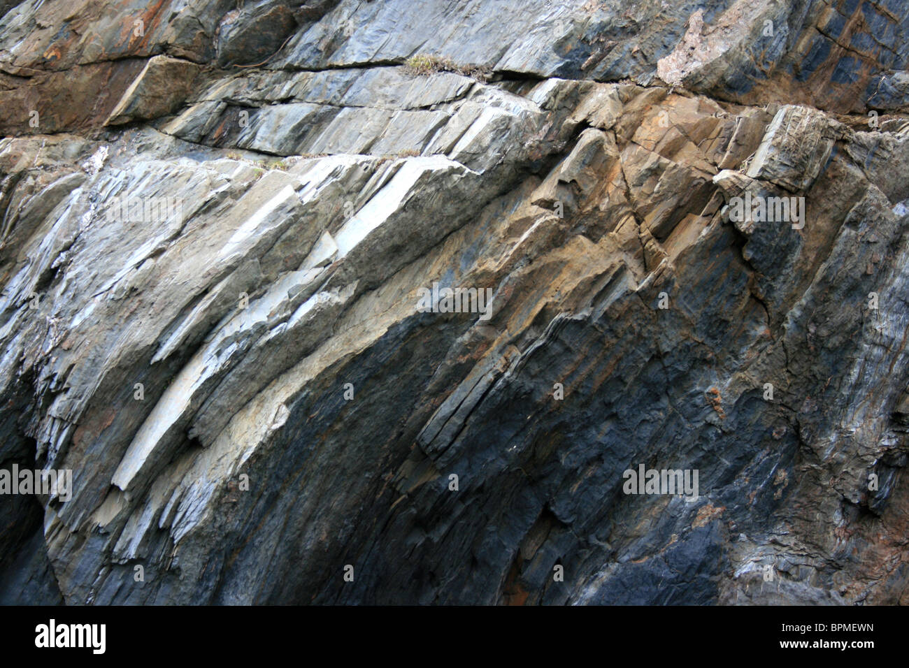 Cornish Rock Face Stock Photo - Alamy