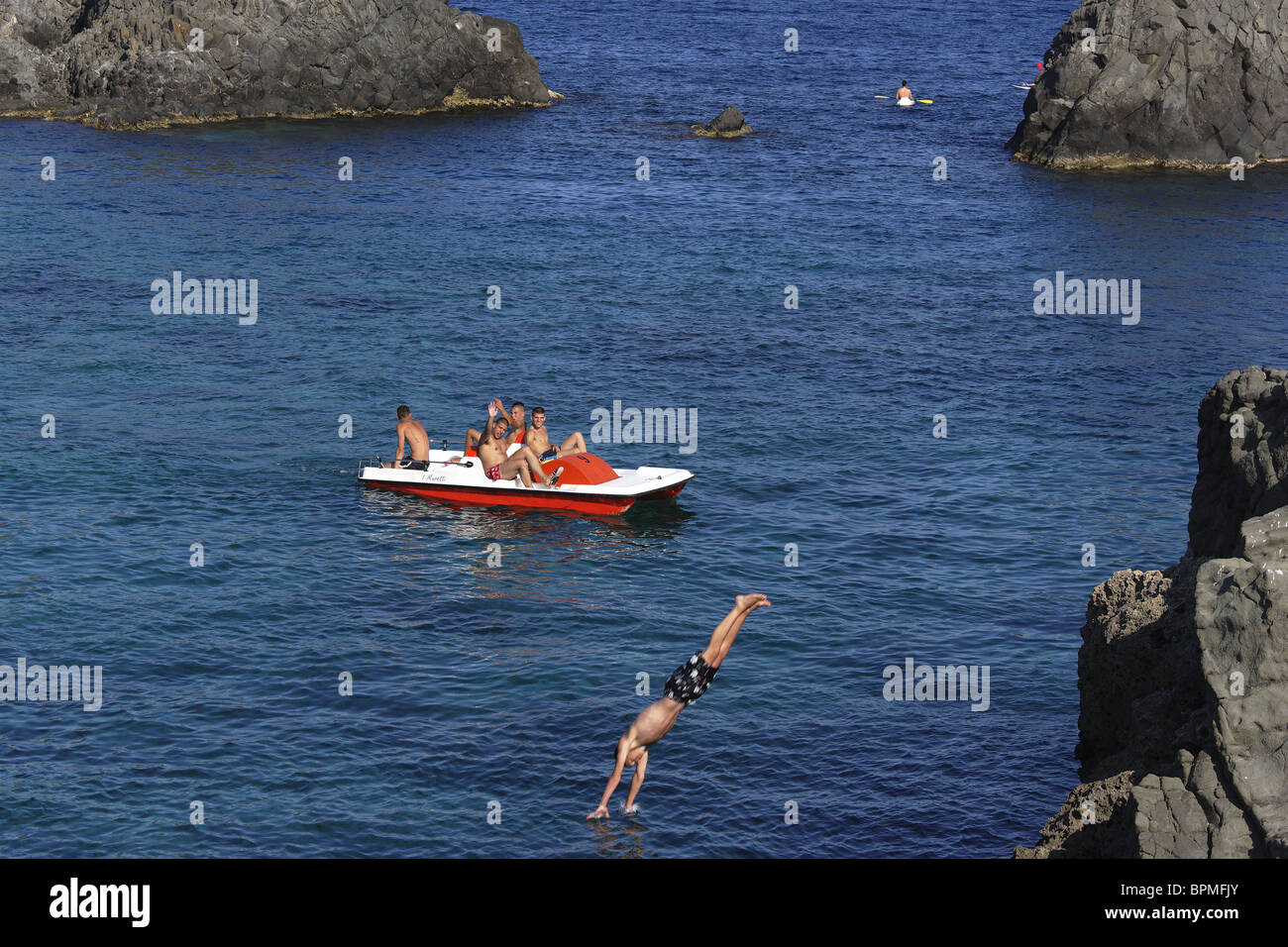 Cyclopean Isles, Aci Trezza, Aci Castello, Sicily, Italy Stock Photo ...