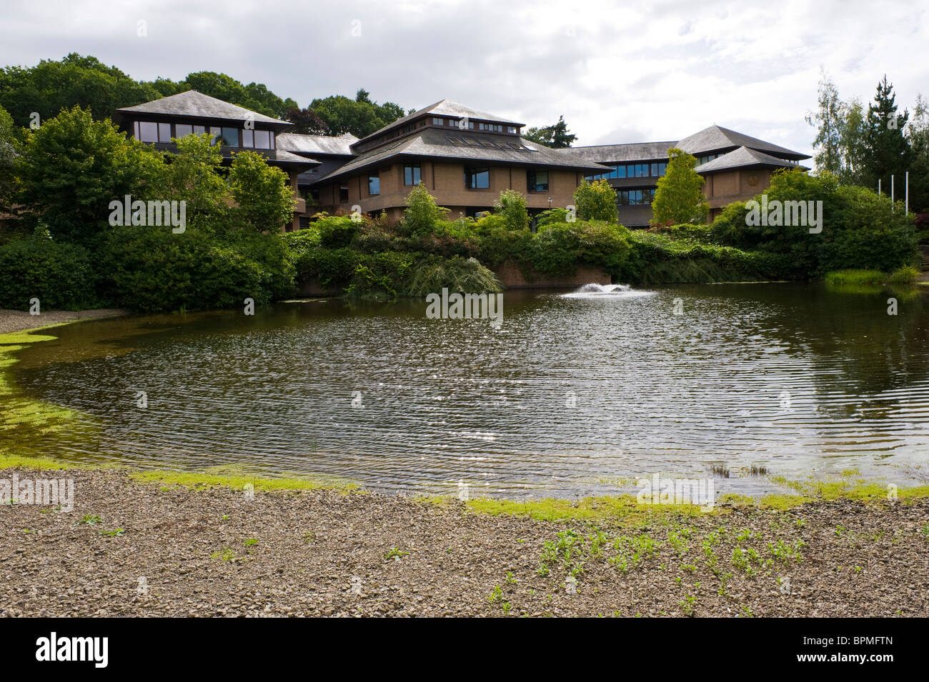 Powys County Council offices at Llandrindod Wells Powys Mid Wales UK ...