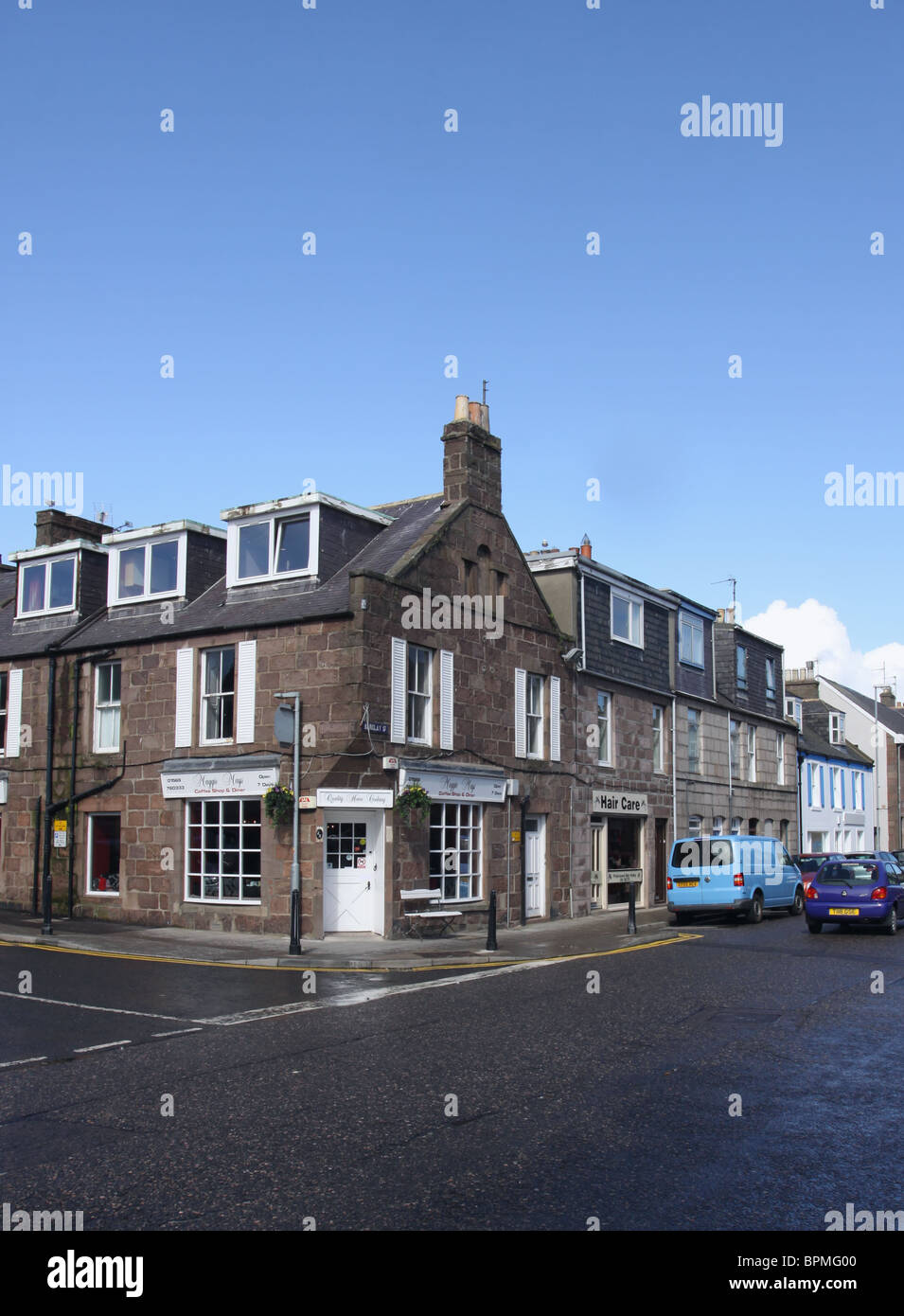 Stonehaven street scene Scotland August 2010 Stock Photo - Alamy