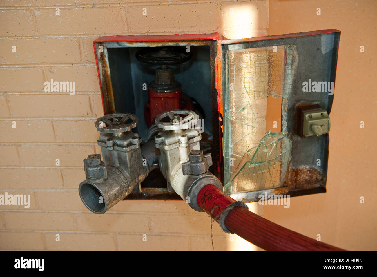 Dry Riser in high rise building with dividing branch Stock Photo - Alamy