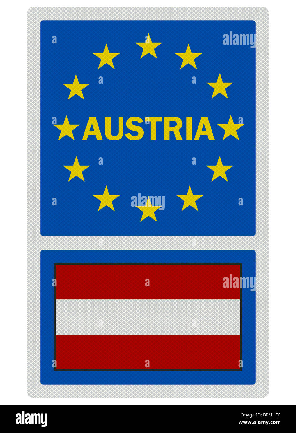 EU signs series - Austria (in English language), photo realistic ...